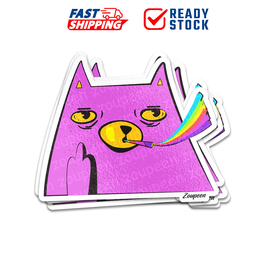 K14 Hangover Cat Waterproof Solo Sticker | Shopee Philippines