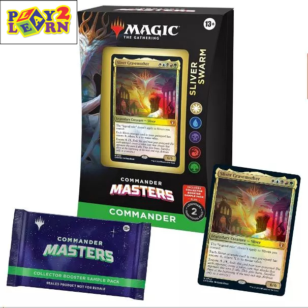 Magic The Gathering: Commander Masters - Sliver Swarm Commander Deck ...