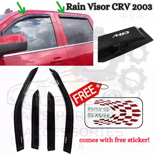 CPA RAIN VISOR HONDA CR-V 2003 BLACK (3592) | Shopee Philippines