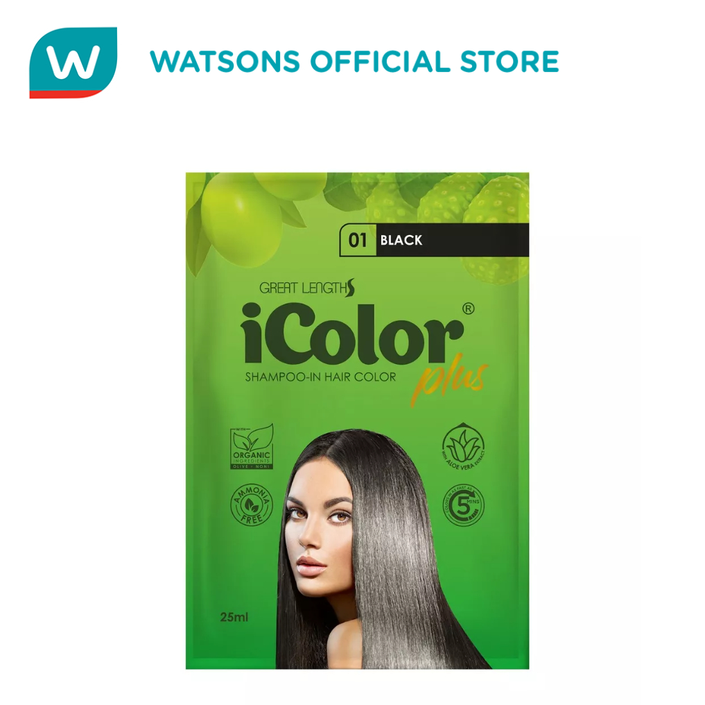 ICOLOR Organic Hair Dye Shampoo 25ml Black | Shopee Philippines