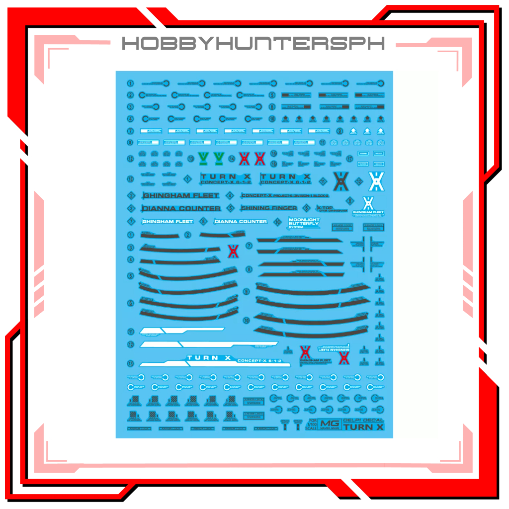 Delpi Decal MG Turn X Waterslide Decals | Shopee Philippines