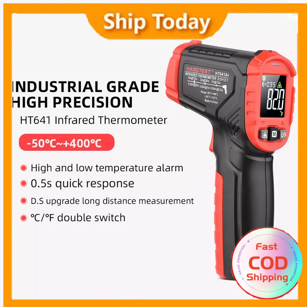 [Fast Shipping]HABOTEST HT641A+ Infrared Thermometer -58~752℉ Non ...