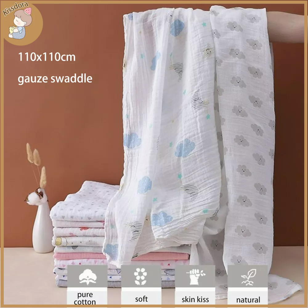 Kissdora Baby swaddle / blanket for new born baby soft cotton material ...