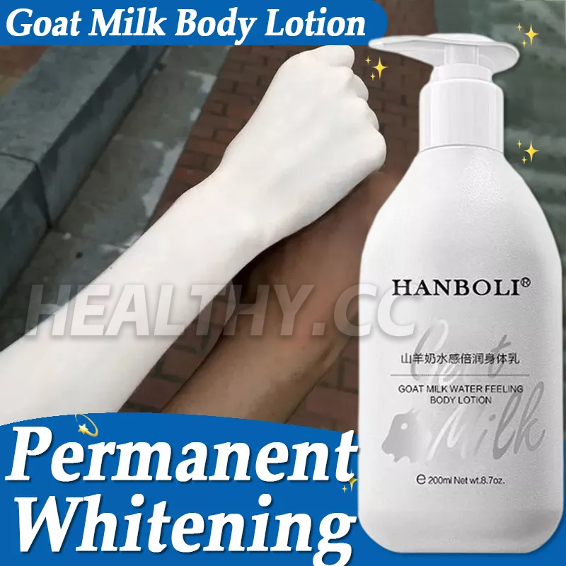 Goat Milk Whitening Body Lotion Remove Melanin Permanent Whitening Improve Dark Skin ...