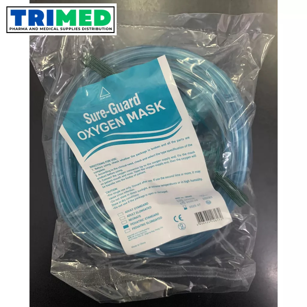 Oxygen Mask - Adult / Pedia ( Sure-guard ) | Shopee Philippines