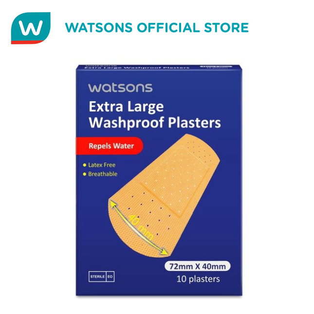 WATSONS Washproof Plaster 10s Xlarge | Shopee Philippines