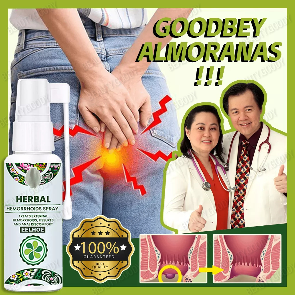 Herbal Hemorrhoids Spray fast Effective Hemorrhoids Remover Pain Relief Anti-Itch Treatment ...