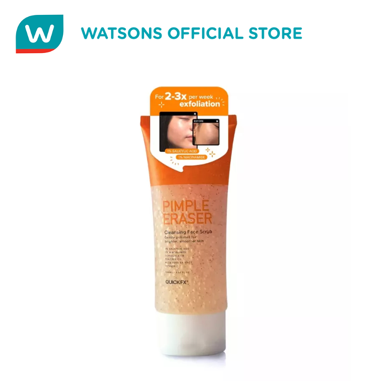 QUICKFX Pimple Eraser Cleansing Face Scrub 100mL | Shopee Philippines