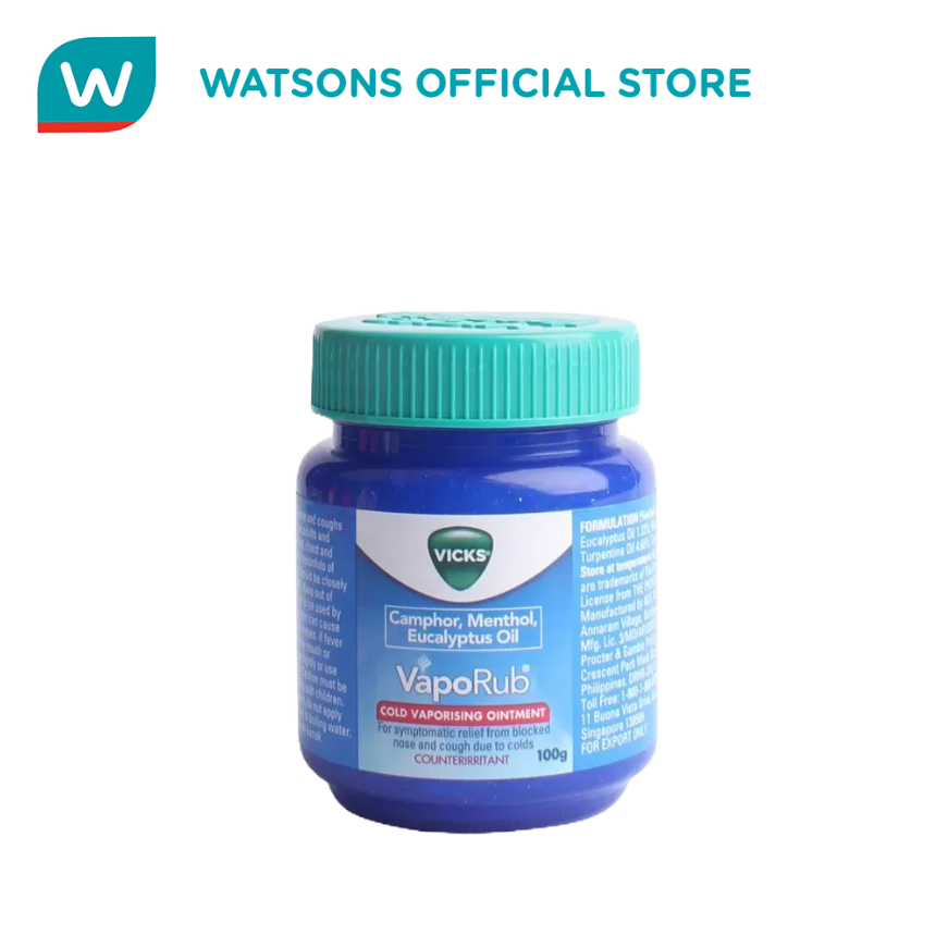 VICKS Vaporub 100g VICKS VAPORUB 100G | Shopee Philippines