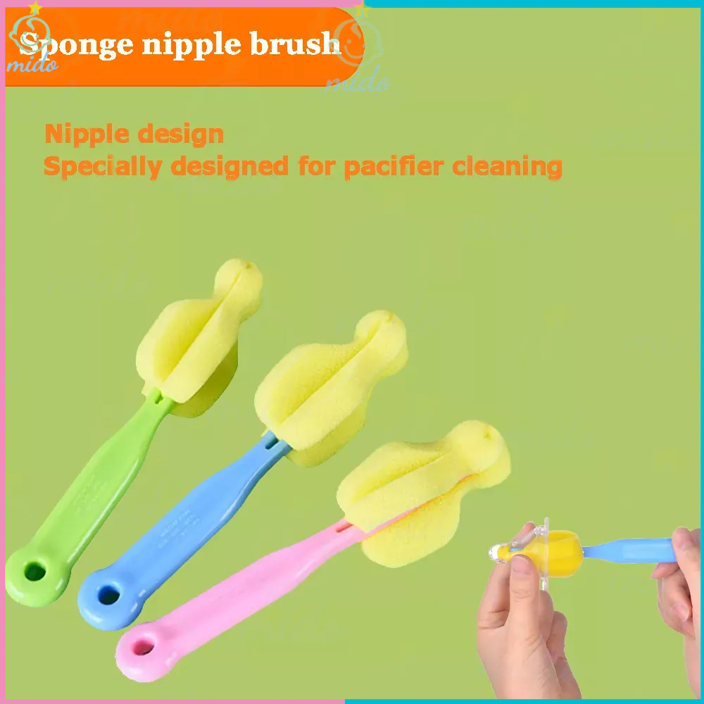 Mido Nipple Brush Sponge Nipple Brush No Dead Angle Cleaning Brush ...