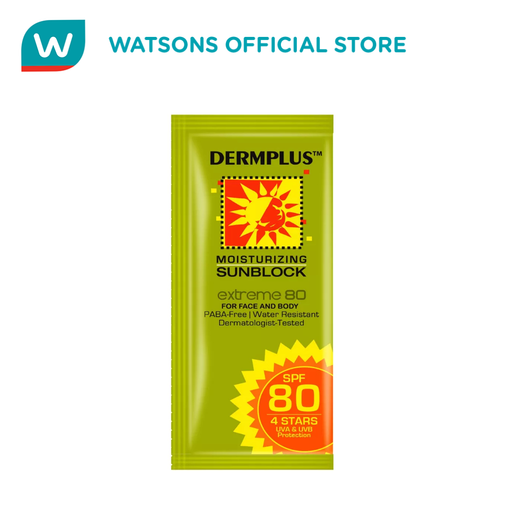 DERMPLUS Moisturizing Sunblock SPF 80 15ML | Shopee Philippines