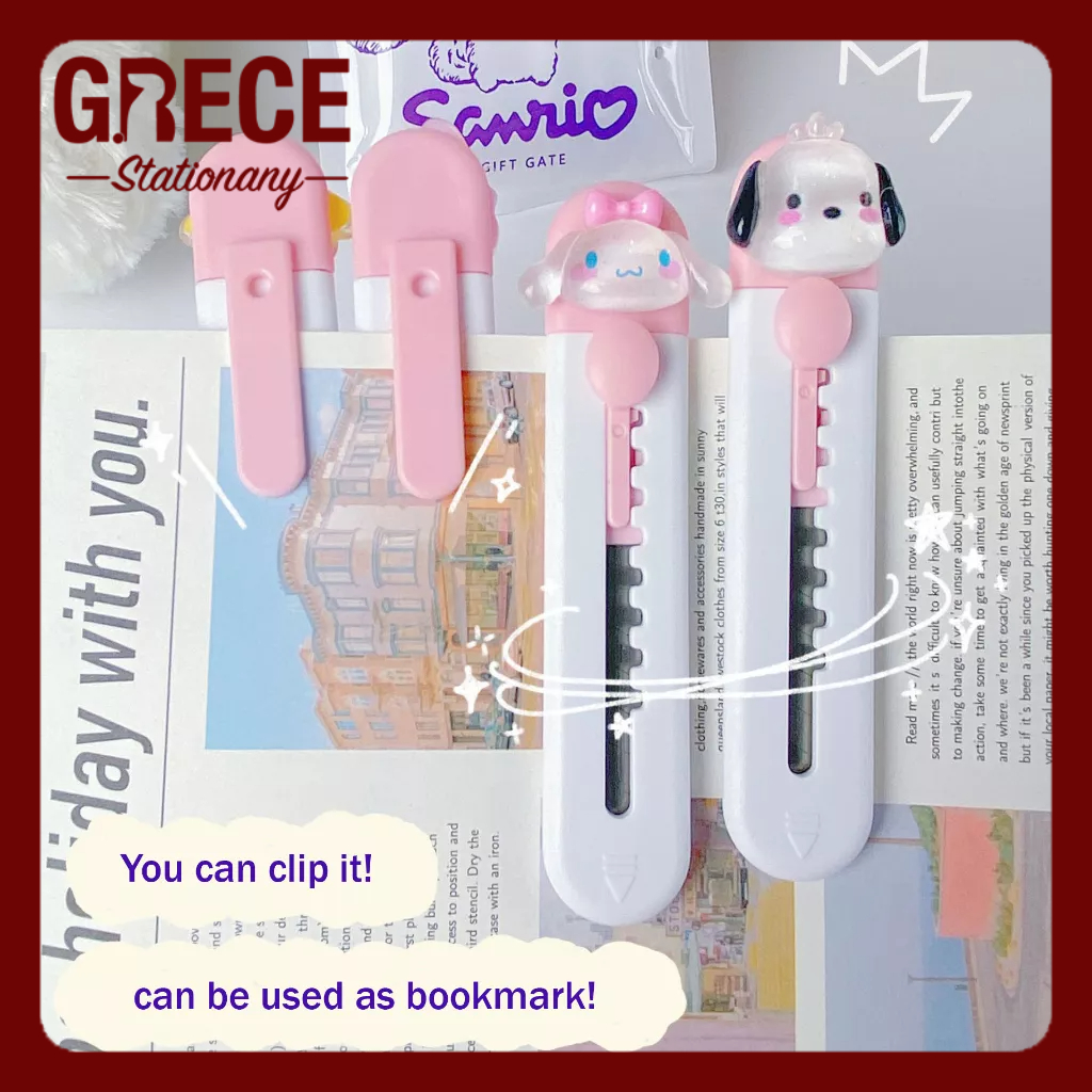 Cute Sanrio mini cutter school supplies with clipper | Shopee Philippines