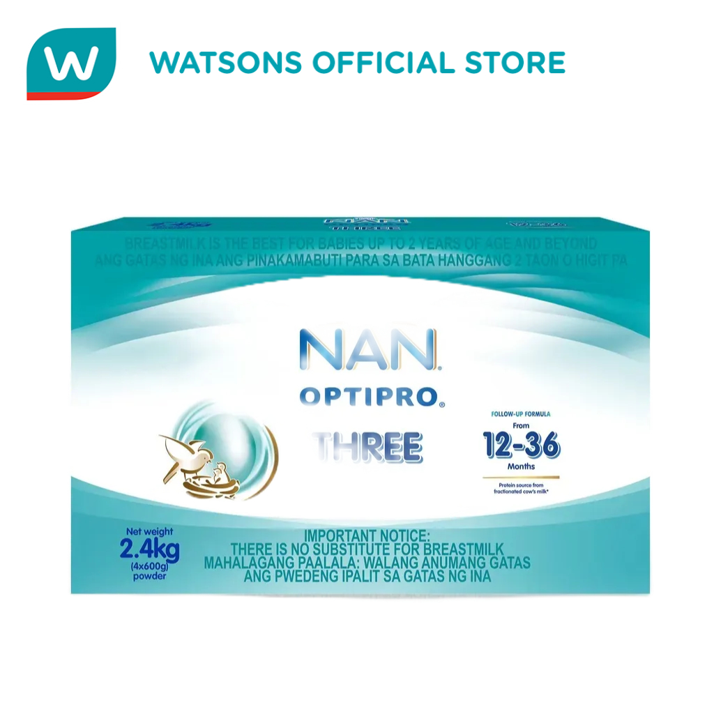 NAN OptiPro Three Milk Supplement for Children 12-36 Months 2.4kg | Shopee Philippines