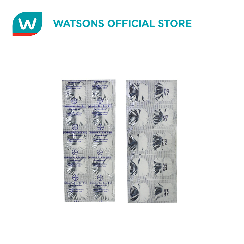 SUPRANEURON Vitamin B1, Vitamin B6, and Vitamin B12. (Sold per tablet ...