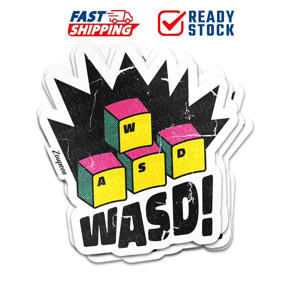 H20 WASD Gaming Waterproof Solo Sticker | Shopee Philippines