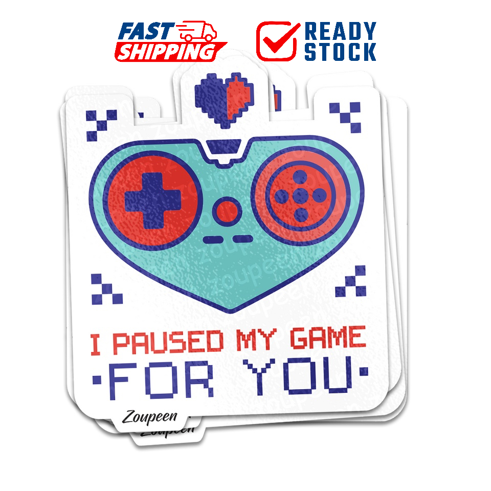 i23 Paused My Game Waterproof and Scratch-Resistance Solo Sticker ...
