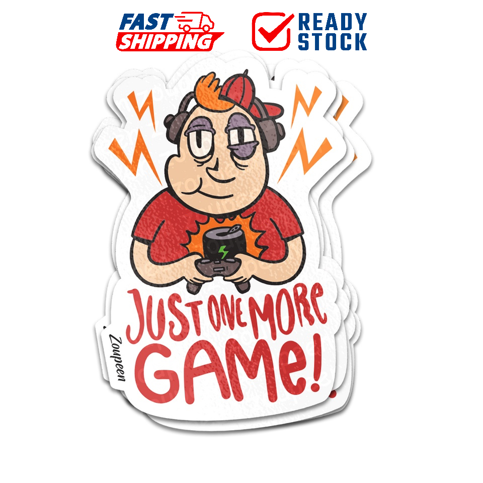 M11 Just One More Game Waterproof and Scratch-Resistance Solo Sticker ...