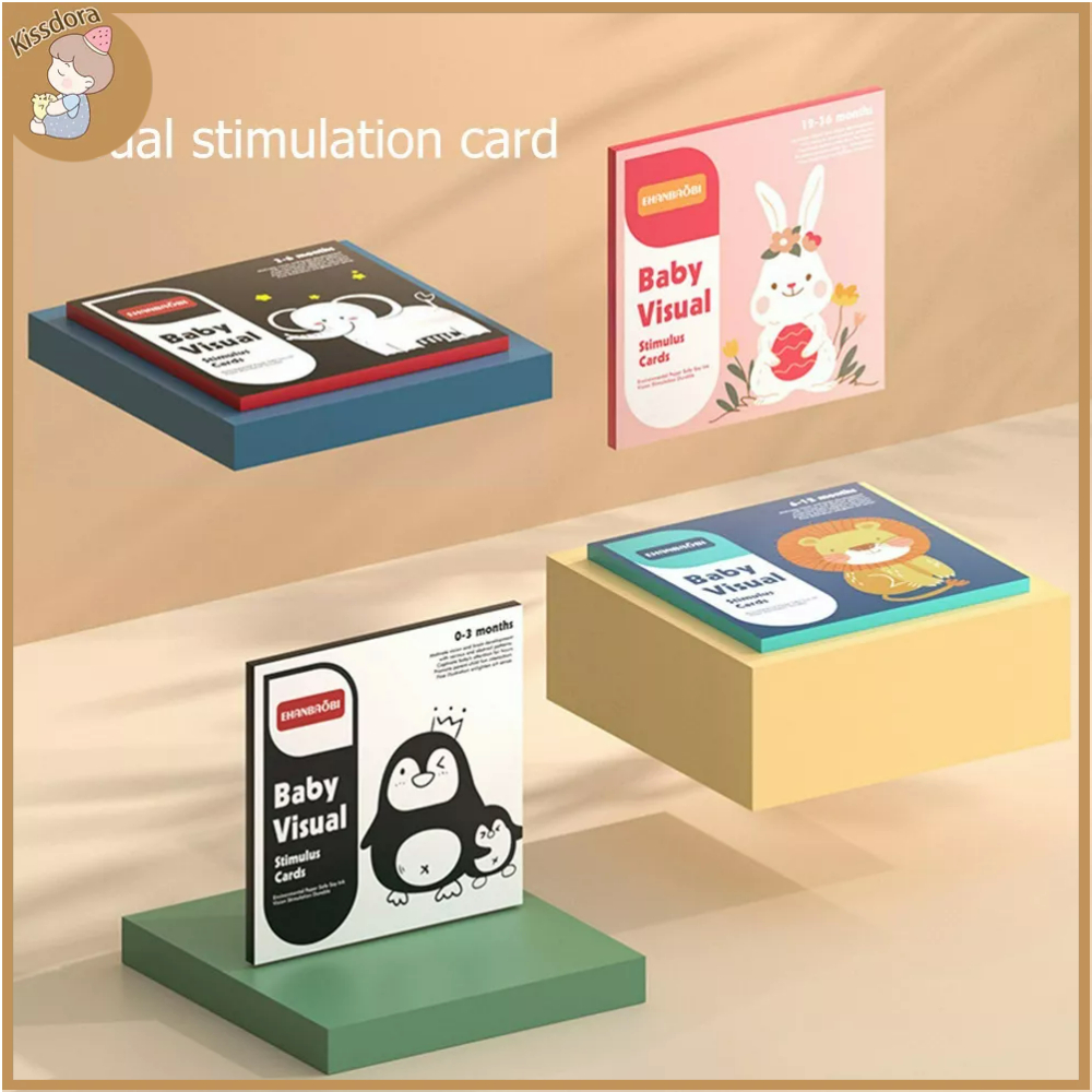 Kissdora Early education montessori toys Visual Stimulation Cards ...