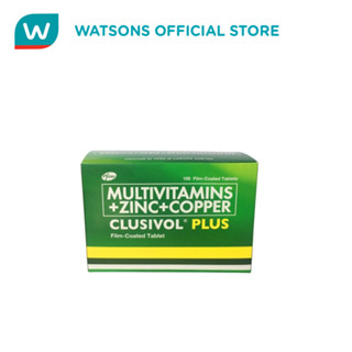 CLUSIVOL Multivitamins + Zinc Copper 1 Film Coated Tablet | Shopee ...
