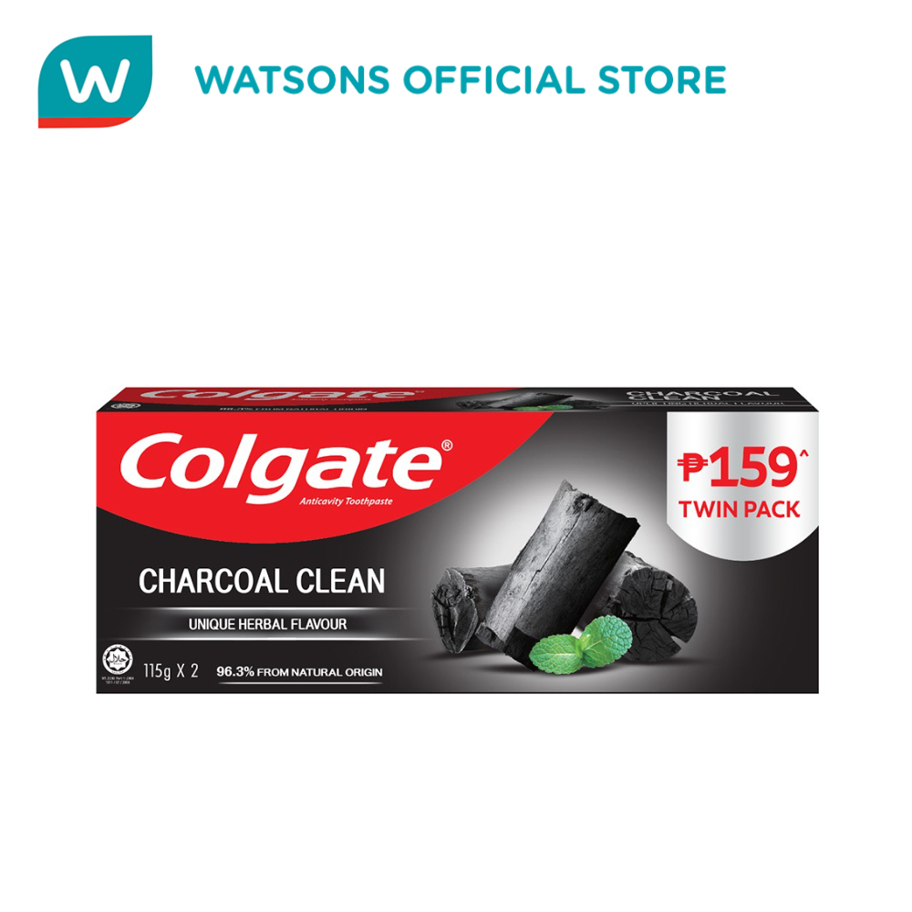 COLGATE Toothpaste Charcoal Clean 2s 115g | Shopee Philippines