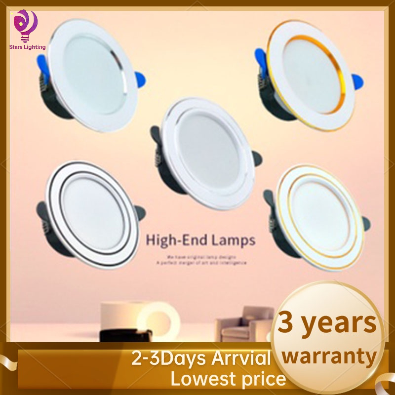 Lid Light Led Tricolor Panel Ceiling Light 3000/4000/6000K Downlight ...