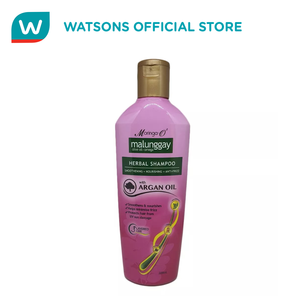 MORINGA-O2 Herbal Anti-Frizz Shampoo with Argan Oil 200ml | Shopee ...