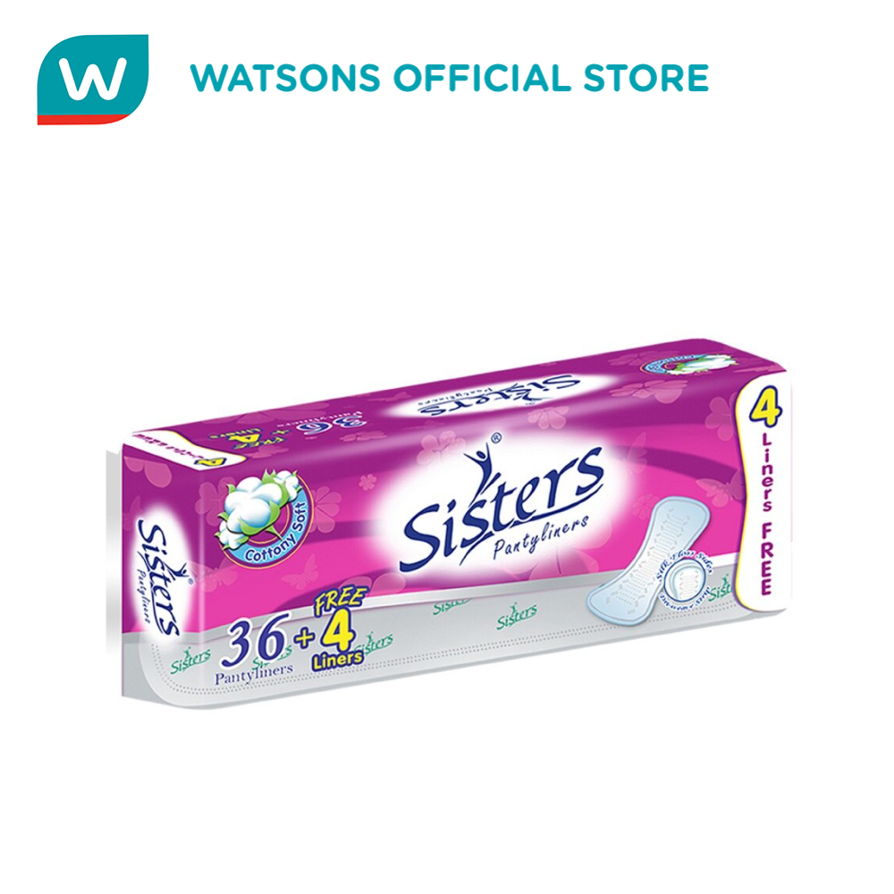 SISTERS SISTERS Panty Liner Mega Pack 36s | Shopee Philippines
