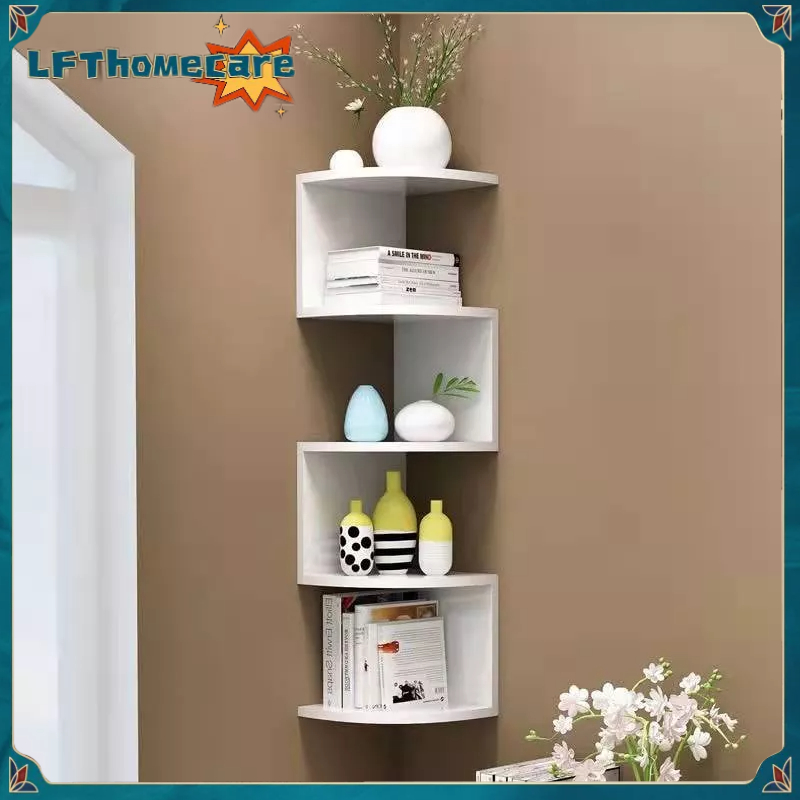 lfthomecare 5 Tier wall mount Floating Wall Mount Corner Shelves ...