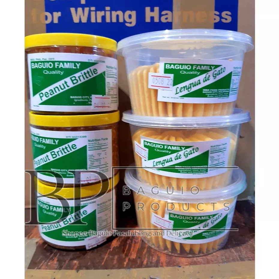 Baguio's Lengua De Gato / Peanut Brittle / Snowballs | Shopee Philippines
