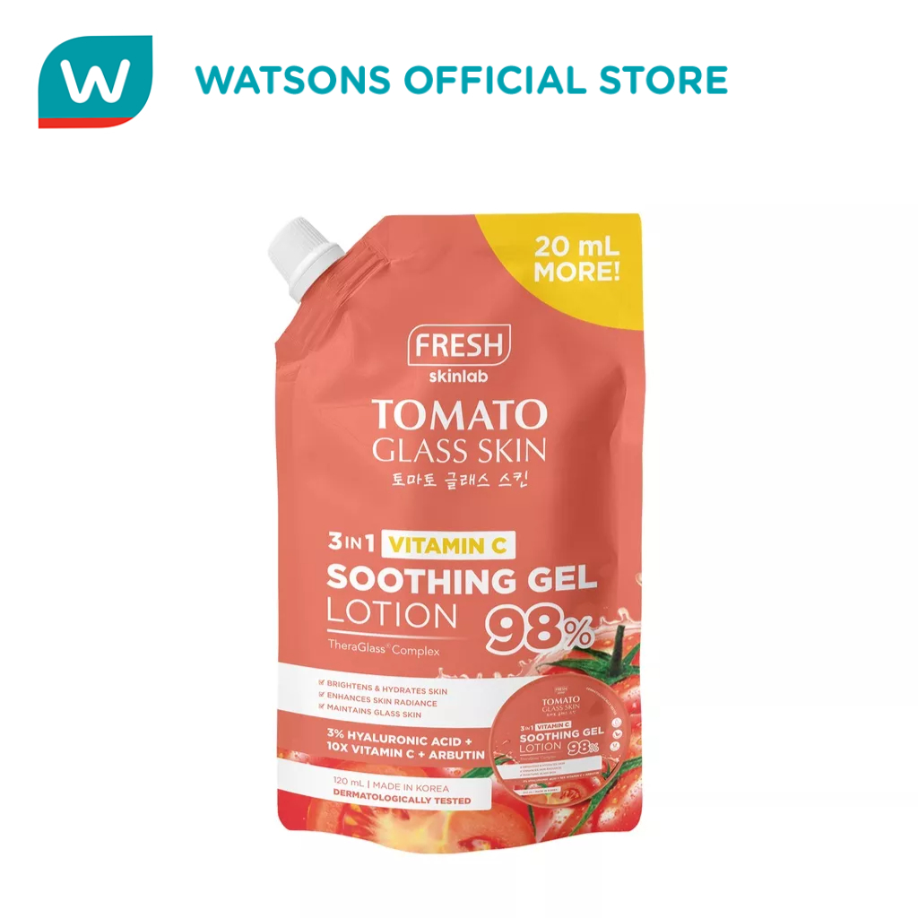 FRESH with BT21 Tomato Glass Skin Soothing Gel Lotion 120ml | Shopee ...