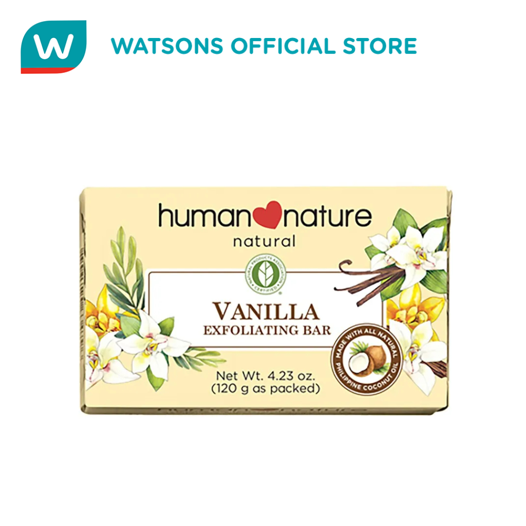 HUMAN NATURE Vanilla Exfoliating Bar Soap 120g | Shopee Philippines