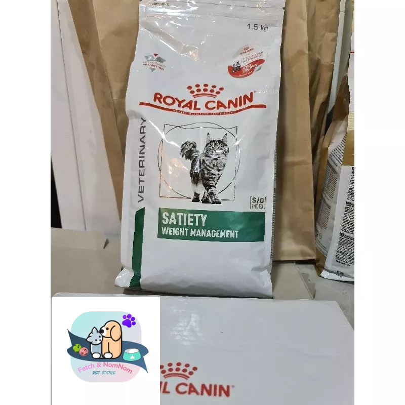 ROYAL CANIN SATIETY WEIGHT MANAGEMENT CAT DRY FOOD 1.5KG | Shopee ...