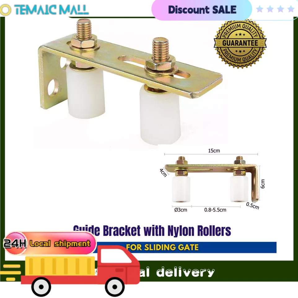 Sliding gate top guide nylon rollers with L bracket set upper nylon ...
