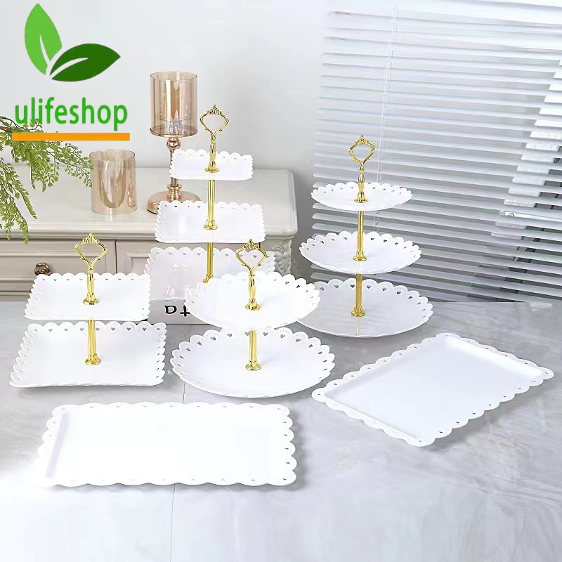 3Tier/2Tier Cake Dessert Stand Cupcake Pastry Cookie Tray Rack Candy ...