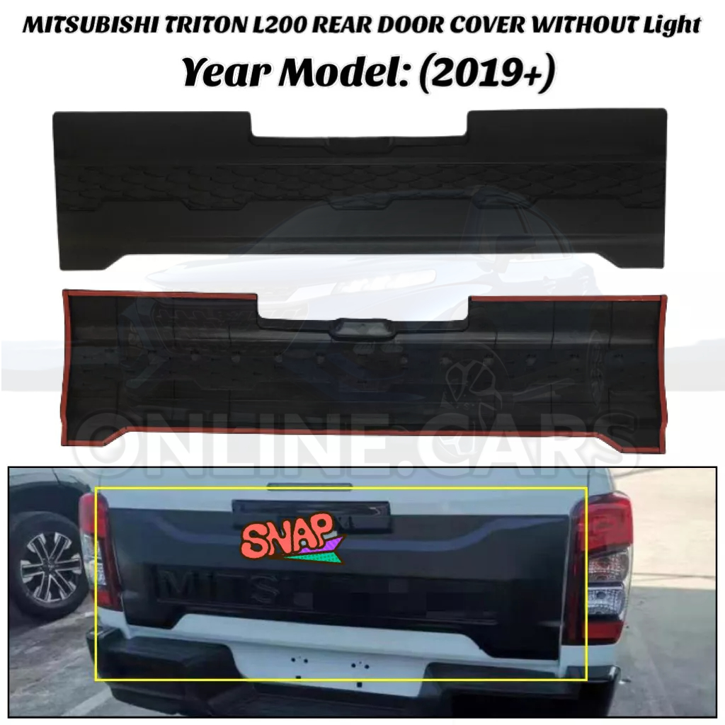 OC MITSUBISHI TRITON L200 2021 2022 2023 Rear Lower Cladding/Rear Guard ...