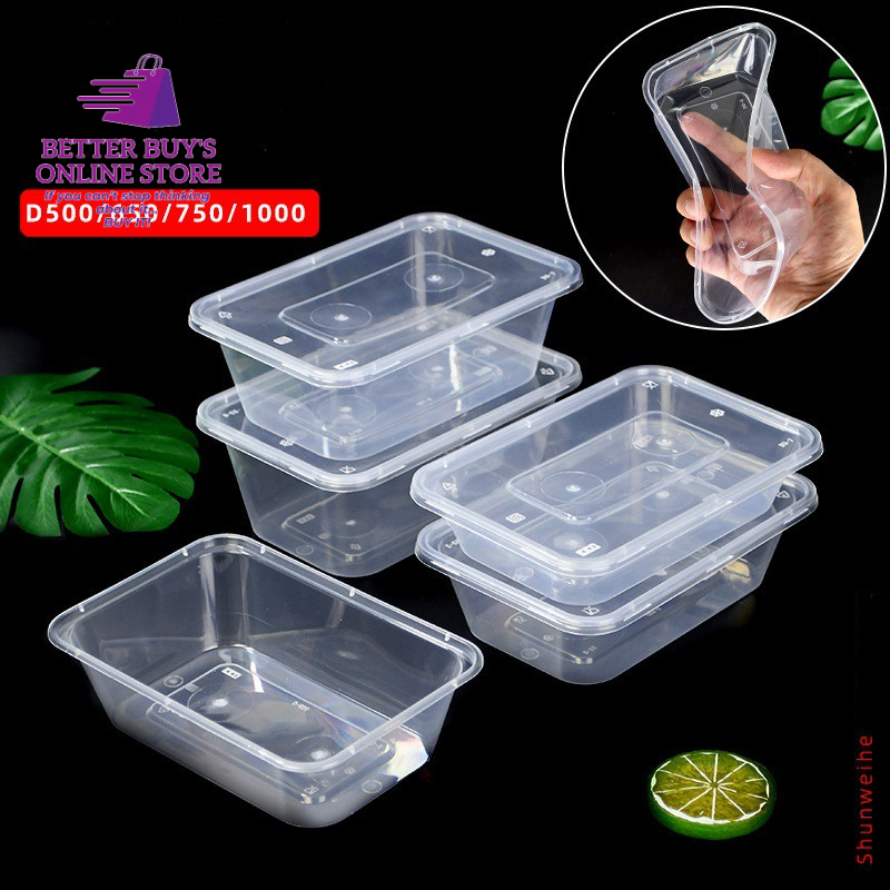 SKZ Retail 500ml-1500ml lunch box microwavable plastic container ...