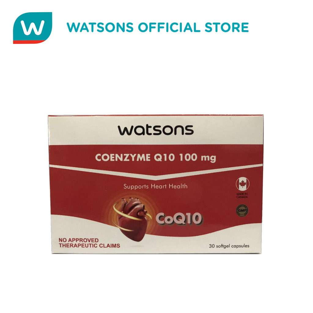 WATSONS Coenzyme Q10 100mg 1 Softgel Capsule | Shopee Philippines