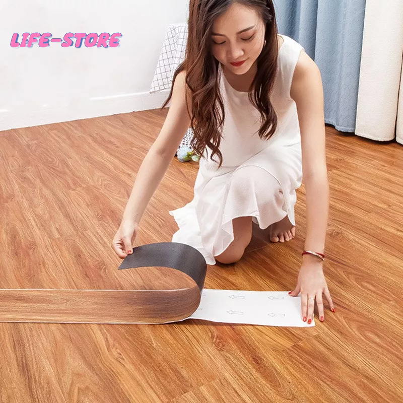 PVC Floor Sticker Waterproof High Quality Vinyl Floor Tiles Wood Plank ...