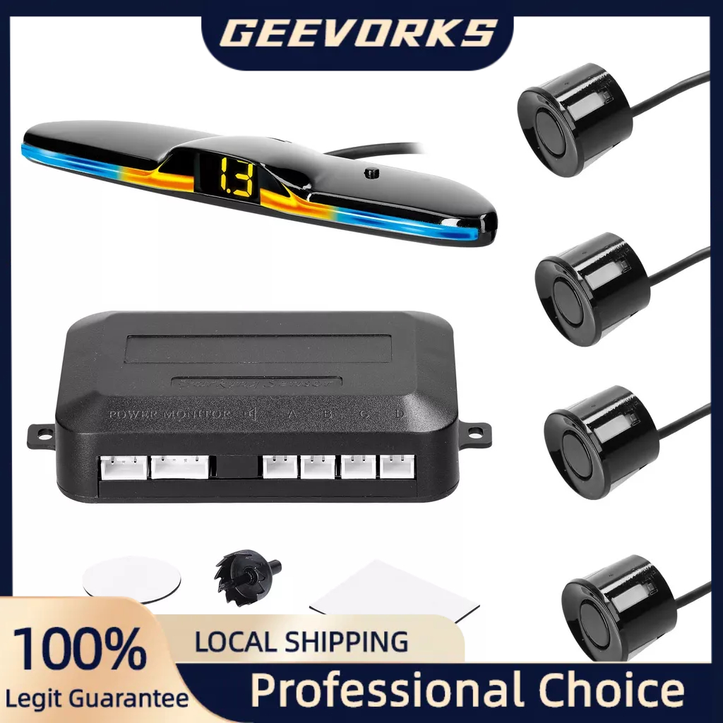 Car Parking Sensor Rear Reversing Radars System with 4 Parking Sensors ...