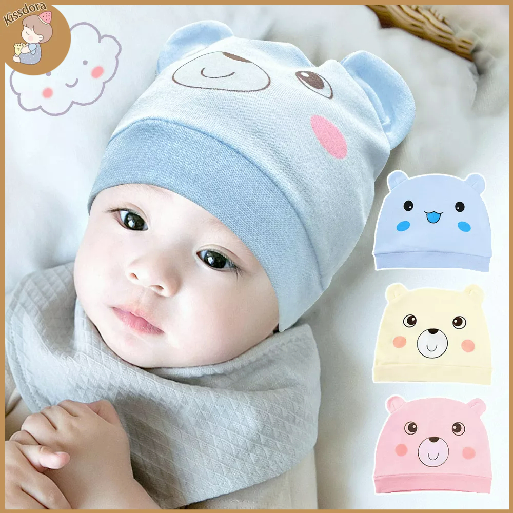 Kissdora baby hat newborn fetal cap pure cotton fetal hat baby 0-3 ...