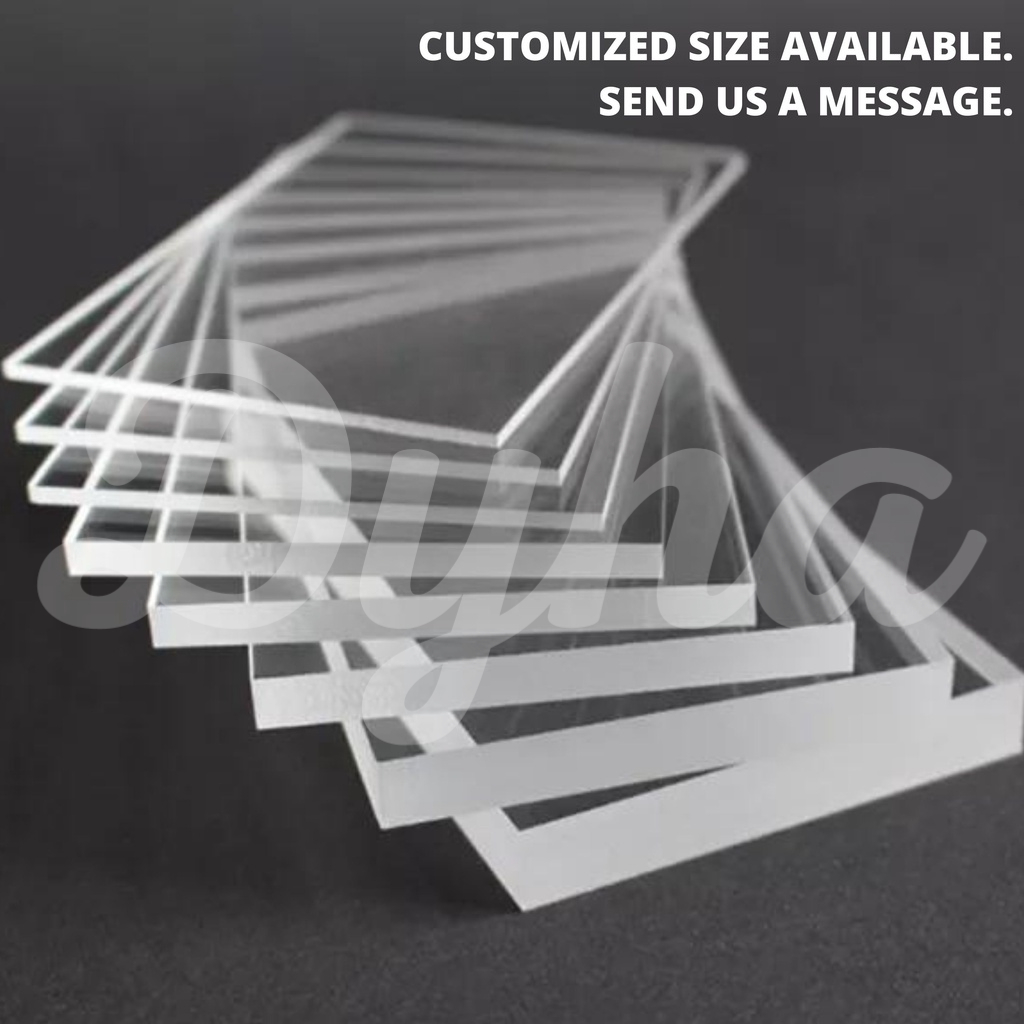 Clear ACRYLIC Sheet Precut Sizes (Grp 3) (2, 3, 4, 4.5 mm Thick ) Laser ...