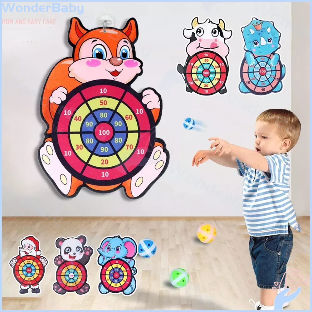 WD【COD】 Dart Board Sticky Ball Toy For Kids Balls Dart Toys for Kids ...
