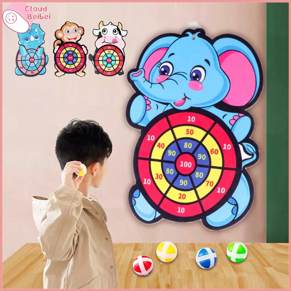 CBB Sticky Ball Toy Dart Board For Kids Outdoor Party Games Throw Darts ...