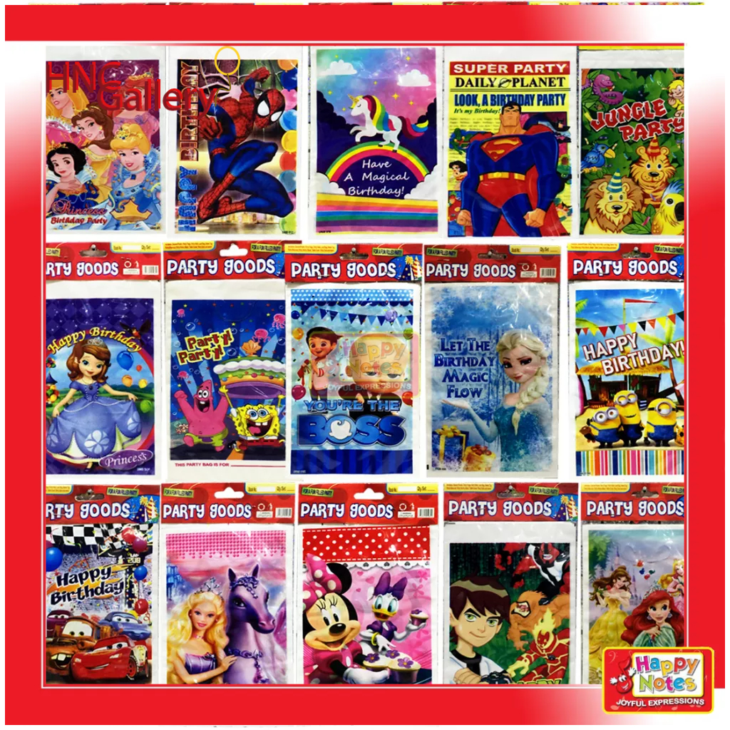 Happy Notes Party Loot Bag (Pearly)10pcs Characterized Gift/Candy Bag ...