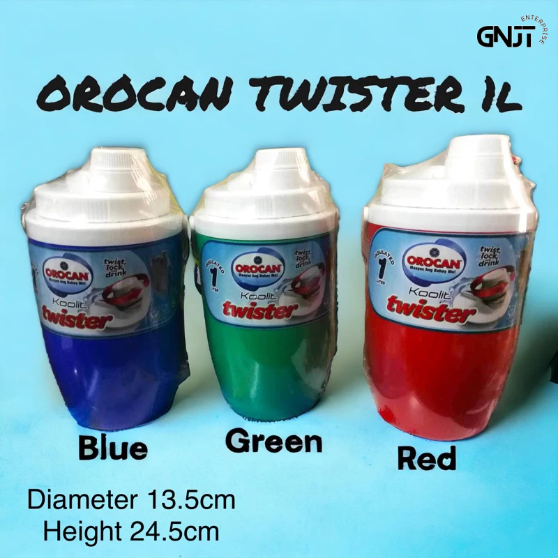 Orocan Koolit Twister 1L Water Jug Water Container Water Bottle ...