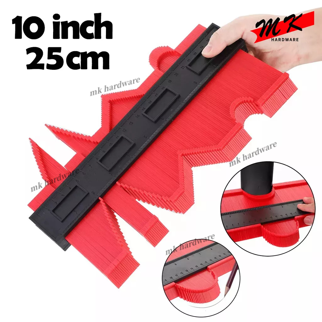 Shape Contour Gauge Duplicator Profile Measuring Angle Ruler Thickness ...