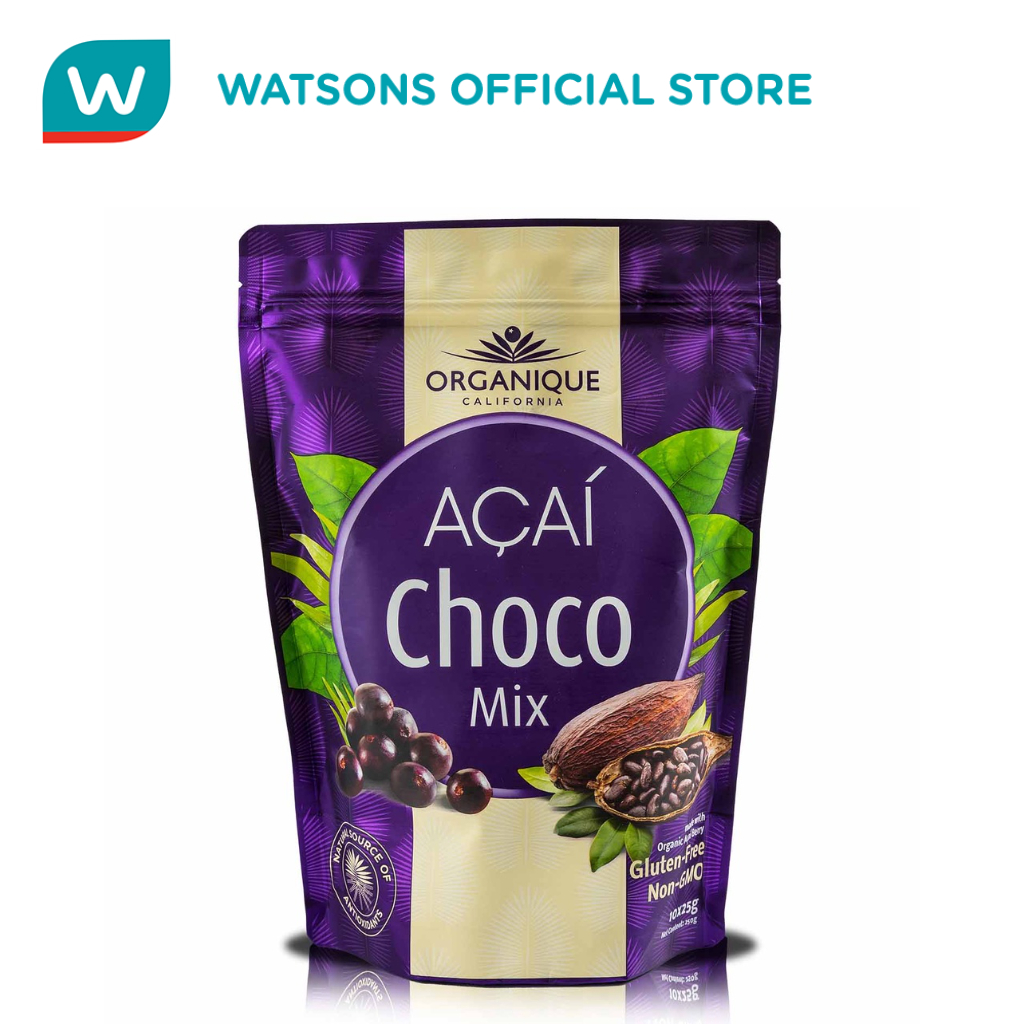 ORGANIQUE Acai Choco Mix Powder X 10 25g Sachets | Shopee Philippines