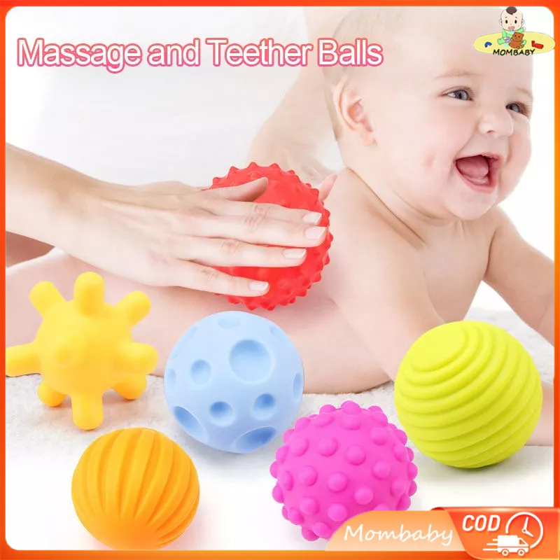 Mombaby Baby Teether Toy Educational Touch Ball Manhattan Hand Ball ...