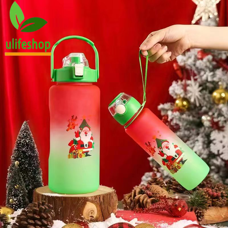 Ulife (Buy One take 1) Christmas Water Bottle with 3D Sticker PASTEL ...