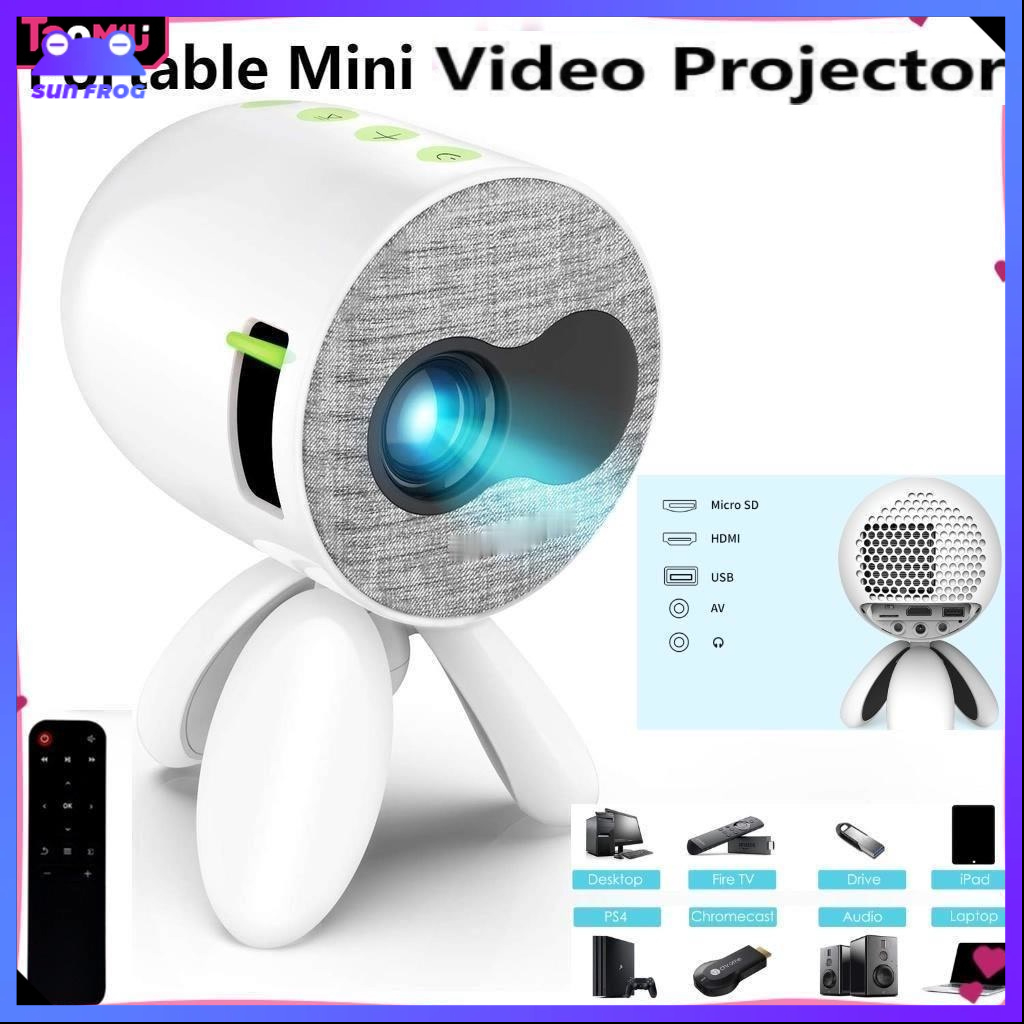 1080P Wireless Portable Mini Projector, LED Video Projector, Pocket ...